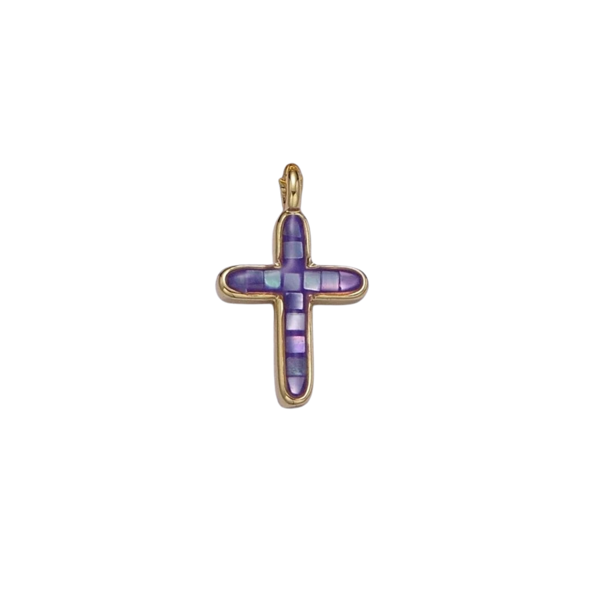 Mini Purple Cross Charm – Fable Lane LLC